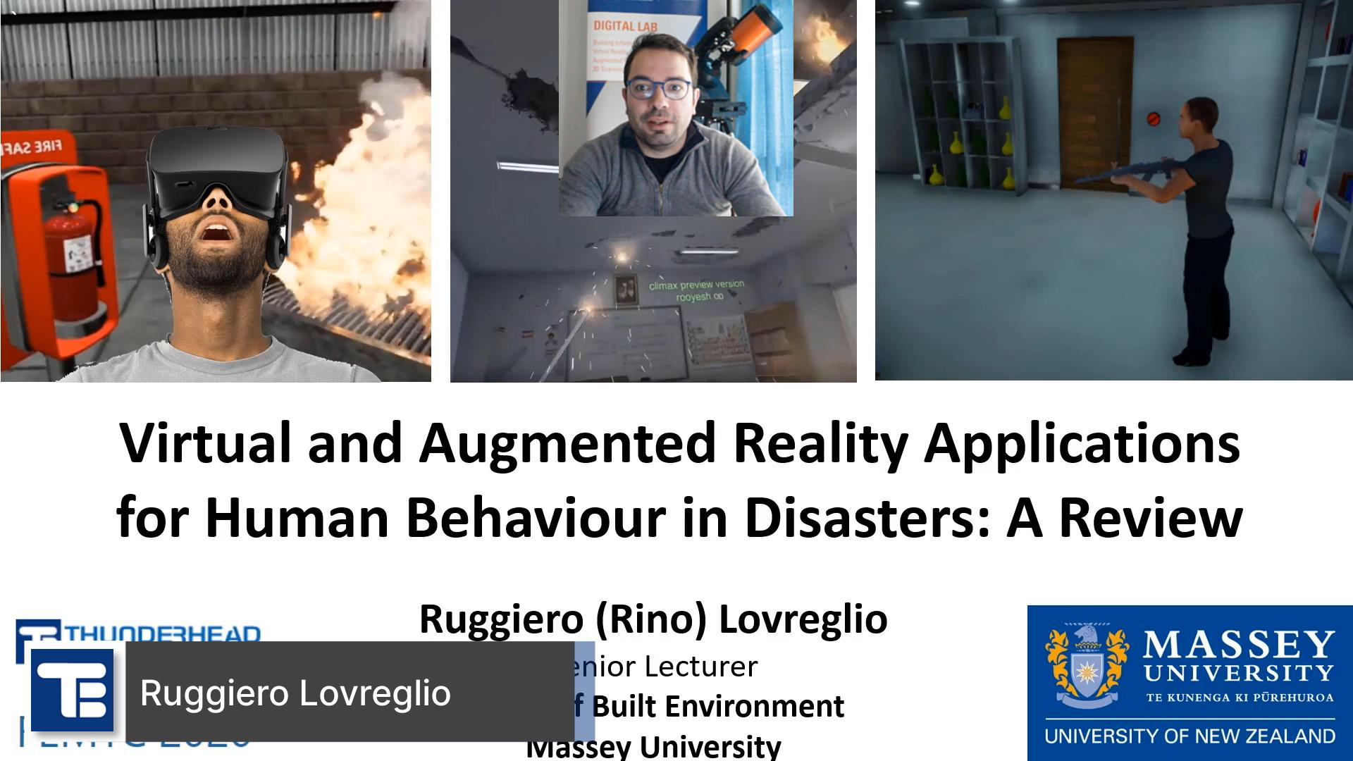 Virtual And Augmented Reality Application For Human Behavior In ...
