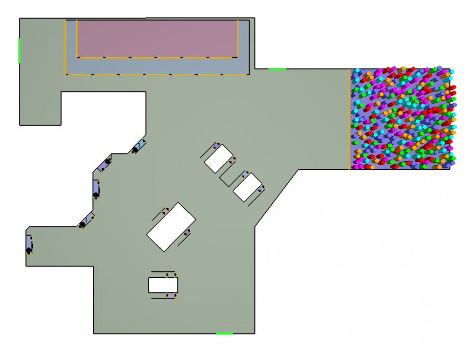 Non-Evacuation Movement in a Cafeteria | Thunderhead Support
